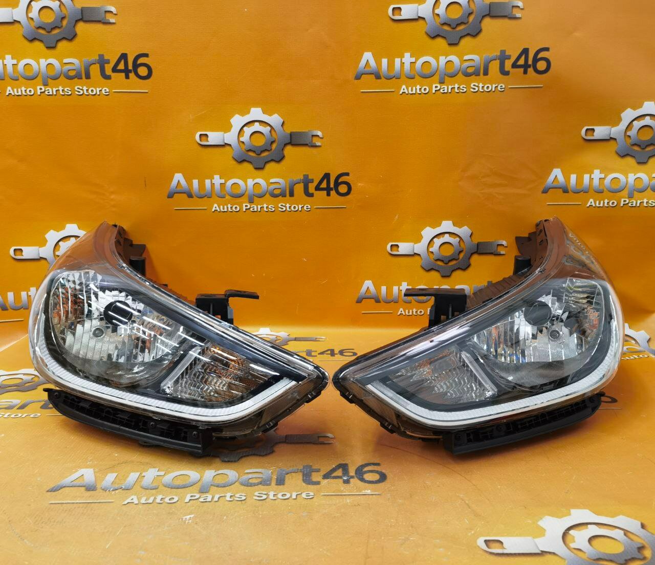 Фары Хёндай Солярис 2 HYUNDAI SOLARIS 2 2017-20г. электрокорректор аналог