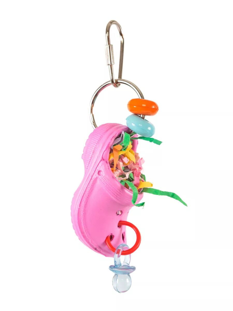 Игрушка для птиц Тапочек 4х3,5х15см