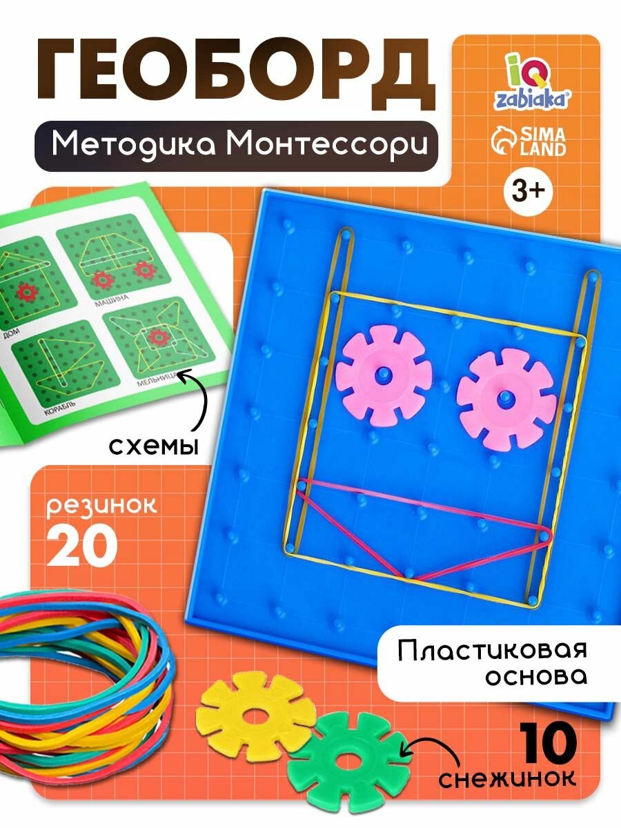 Геоборд Математический планшет: весёлые картинки с инструкцией по схемам