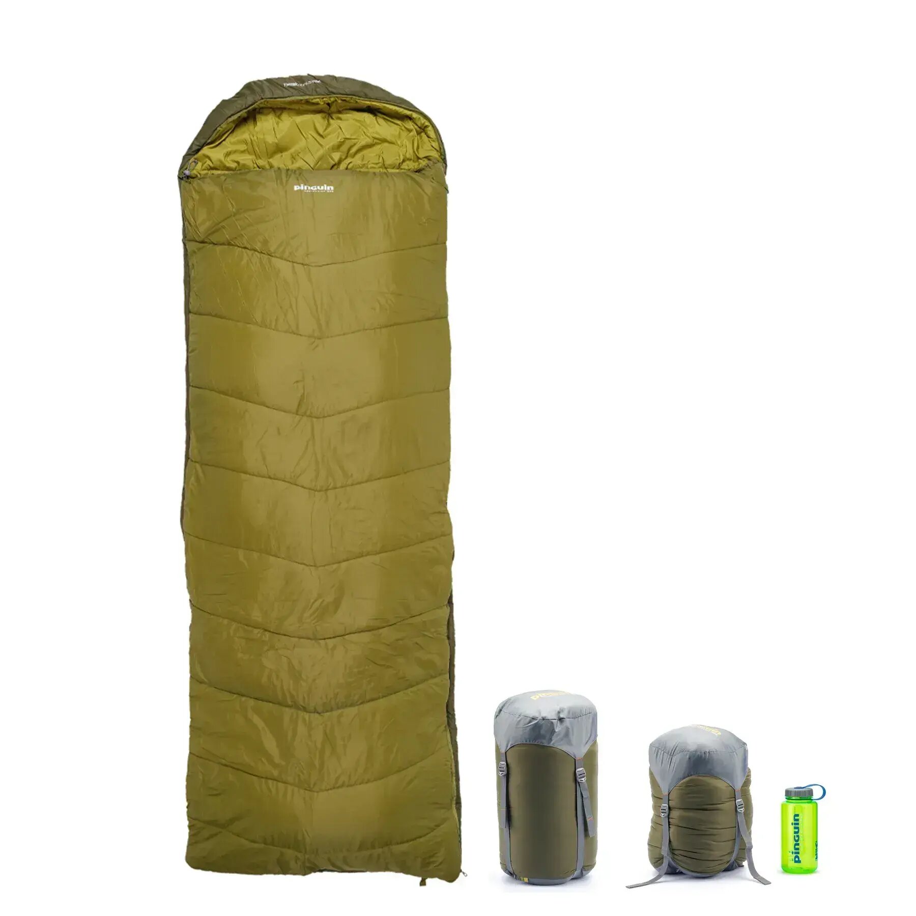 Спальный мешок Pinguin Blizzard 190 (t°комф. 4) Хаки, Правый