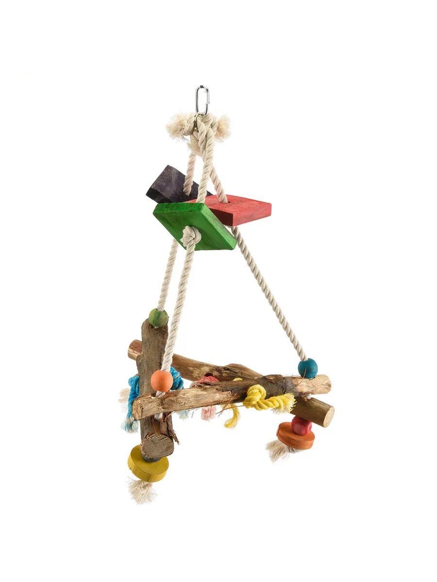 Игрушка для птиц Верёвочная пирамида
