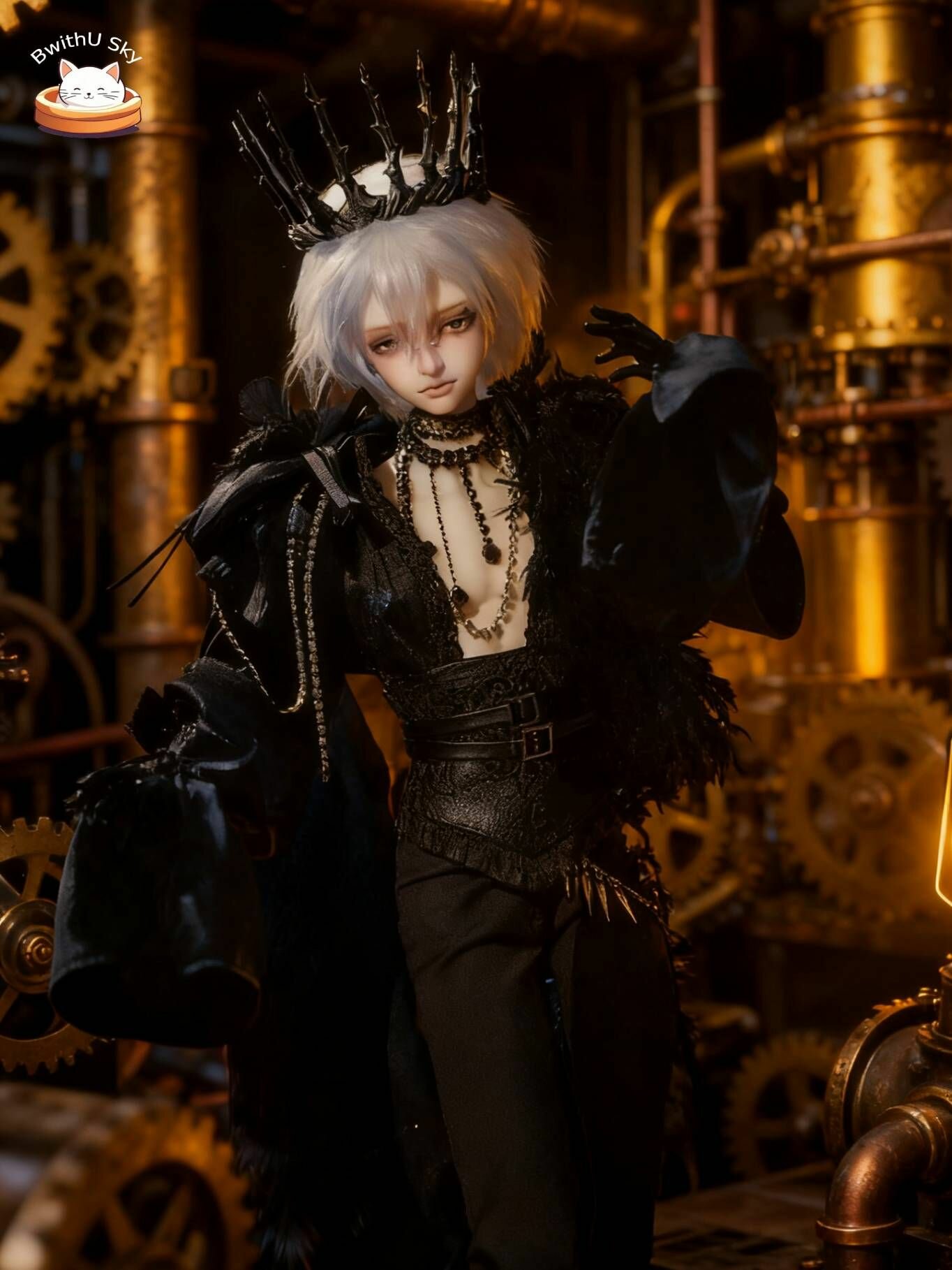 Кукла BwithU Valac, BJD, готический стиль, пластик/винил, смола, 1/4 размера