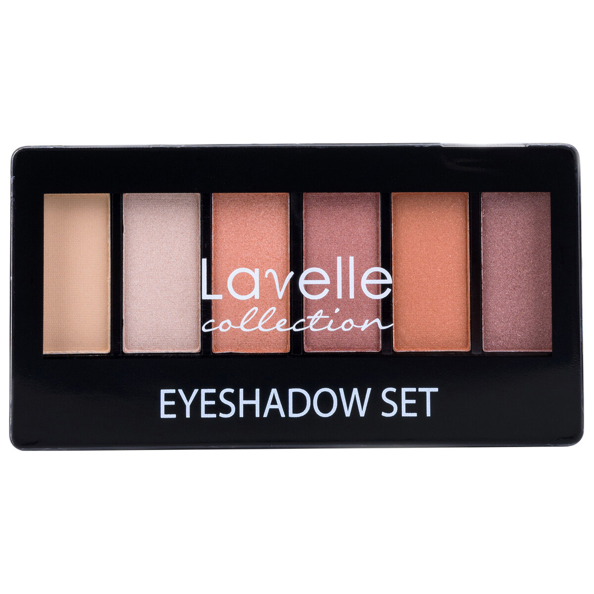 Палетка теней для век Lavelle 6 оттенков тон 01 золотисто-бежевый
