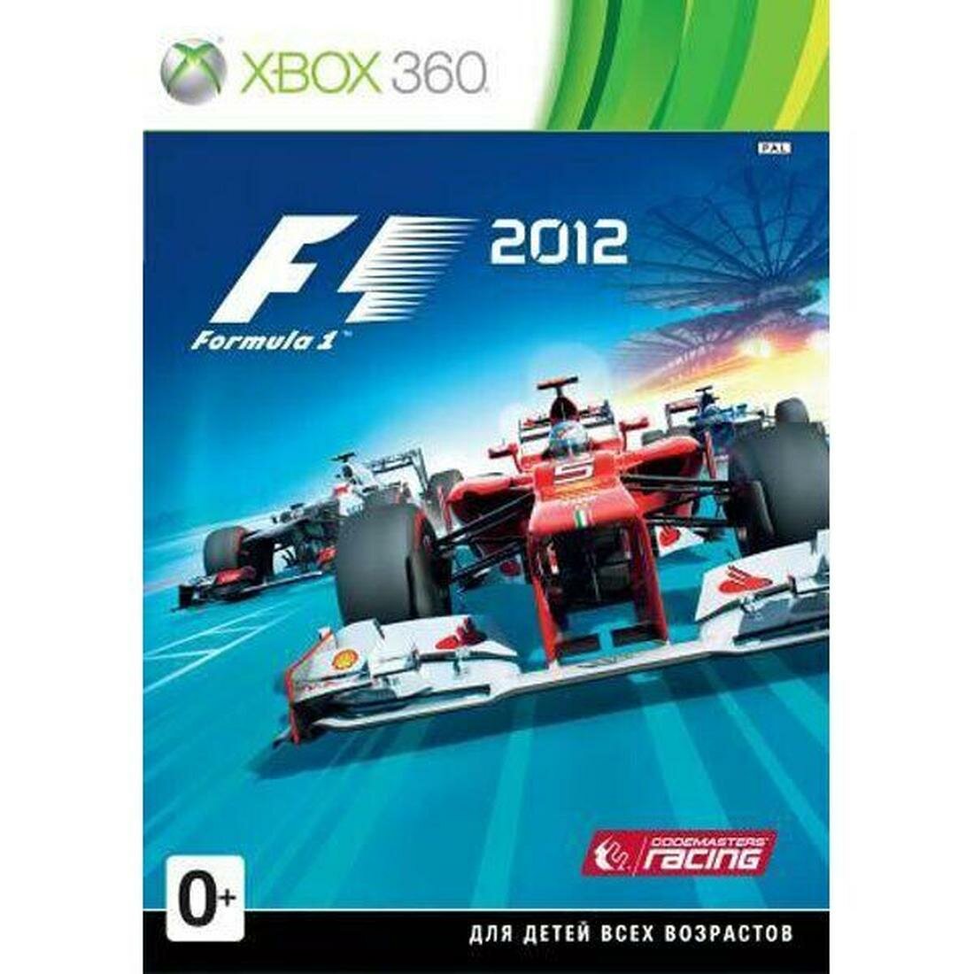 Диск с игрой Formula One 2012 для X-Box 360 прошивка LT 3.0 (русские субтитры)