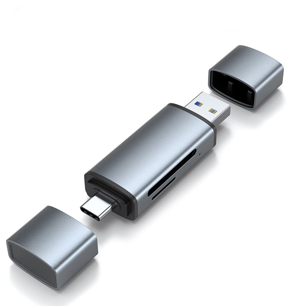 Устройство чтения карт памяти TF SD с двойным разъемом Type C/USB A3.0