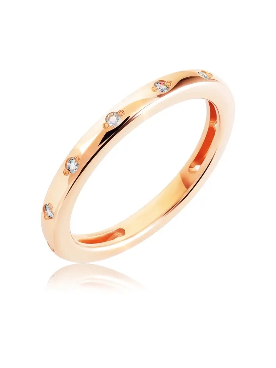 Кольцо дорожка, серебро, 925 проба, фианит