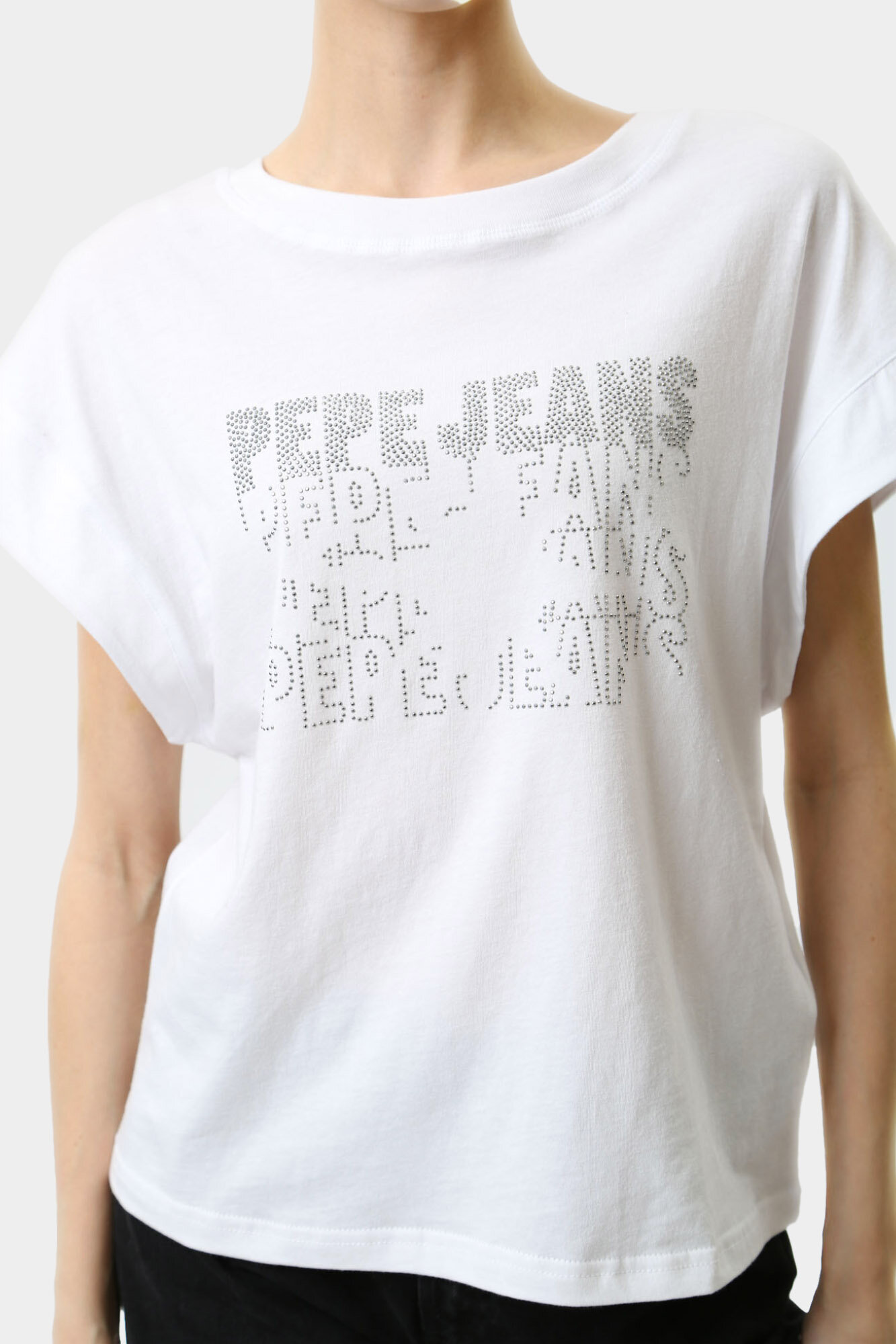 Футболка Pepe Jeans, размер XS, белый — фото 1