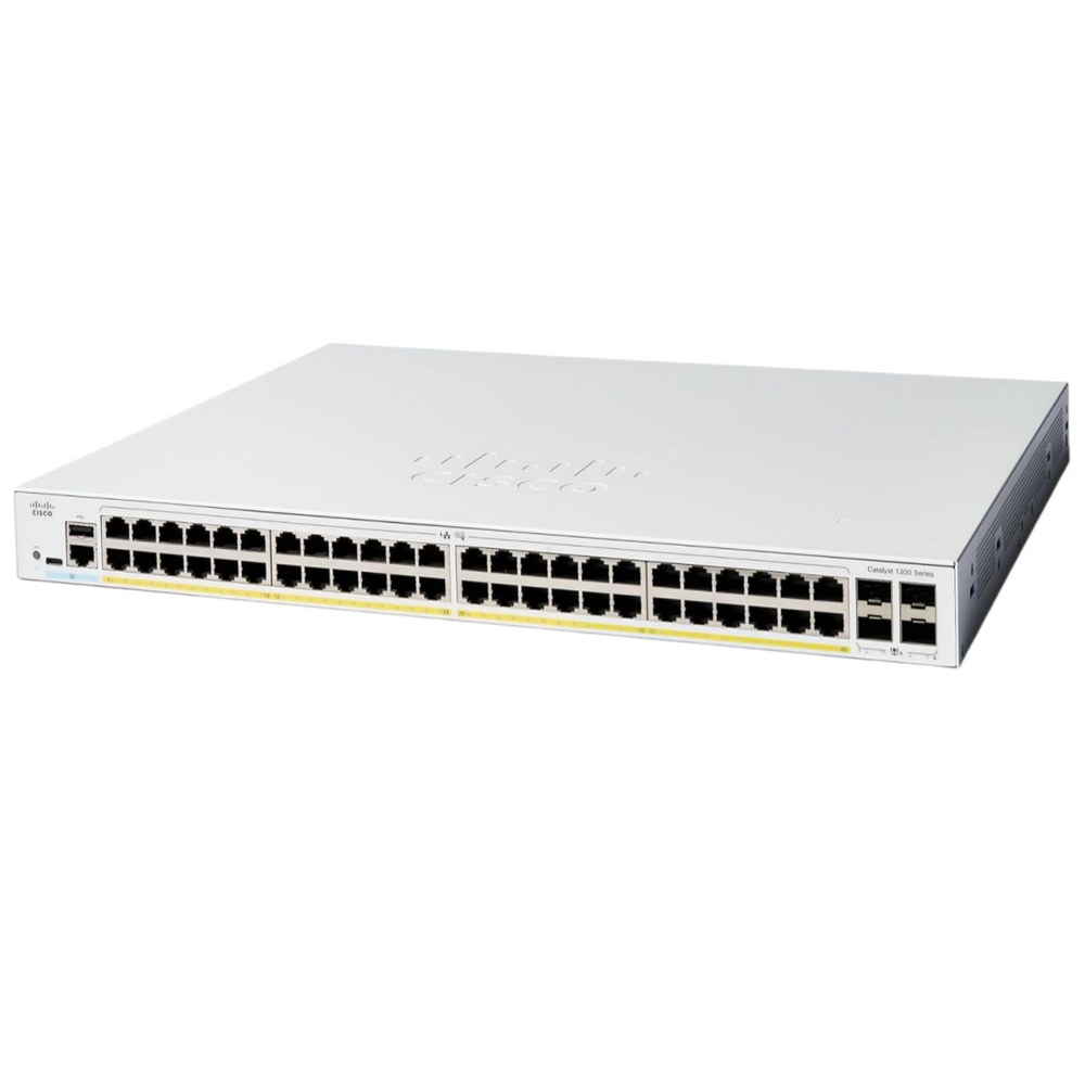 Коммутатор CISCO Catalyst 1200 48x10/100/1000 RJ-45 PoE+