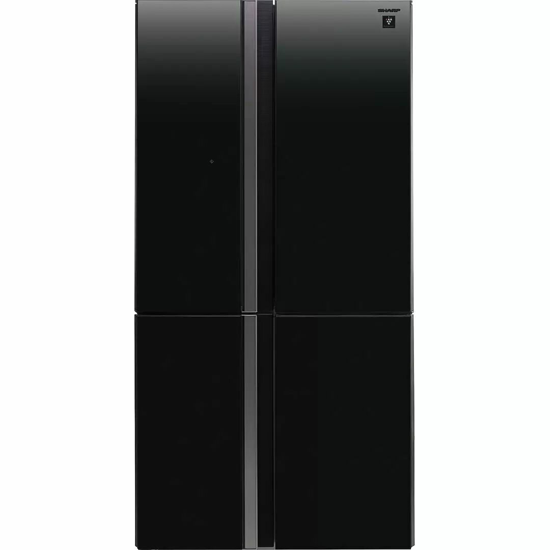 Sharp Холодильник 4-х дверный SJ-FS97V-BK , Ионизация воздуха , Автоматический льдогенератор, черный — фото 1