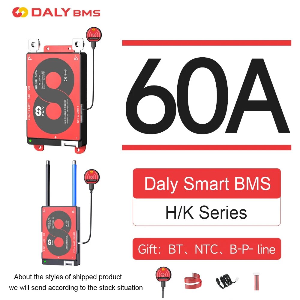 Daly BMS 4S 12V 60A LFP Smart UART
