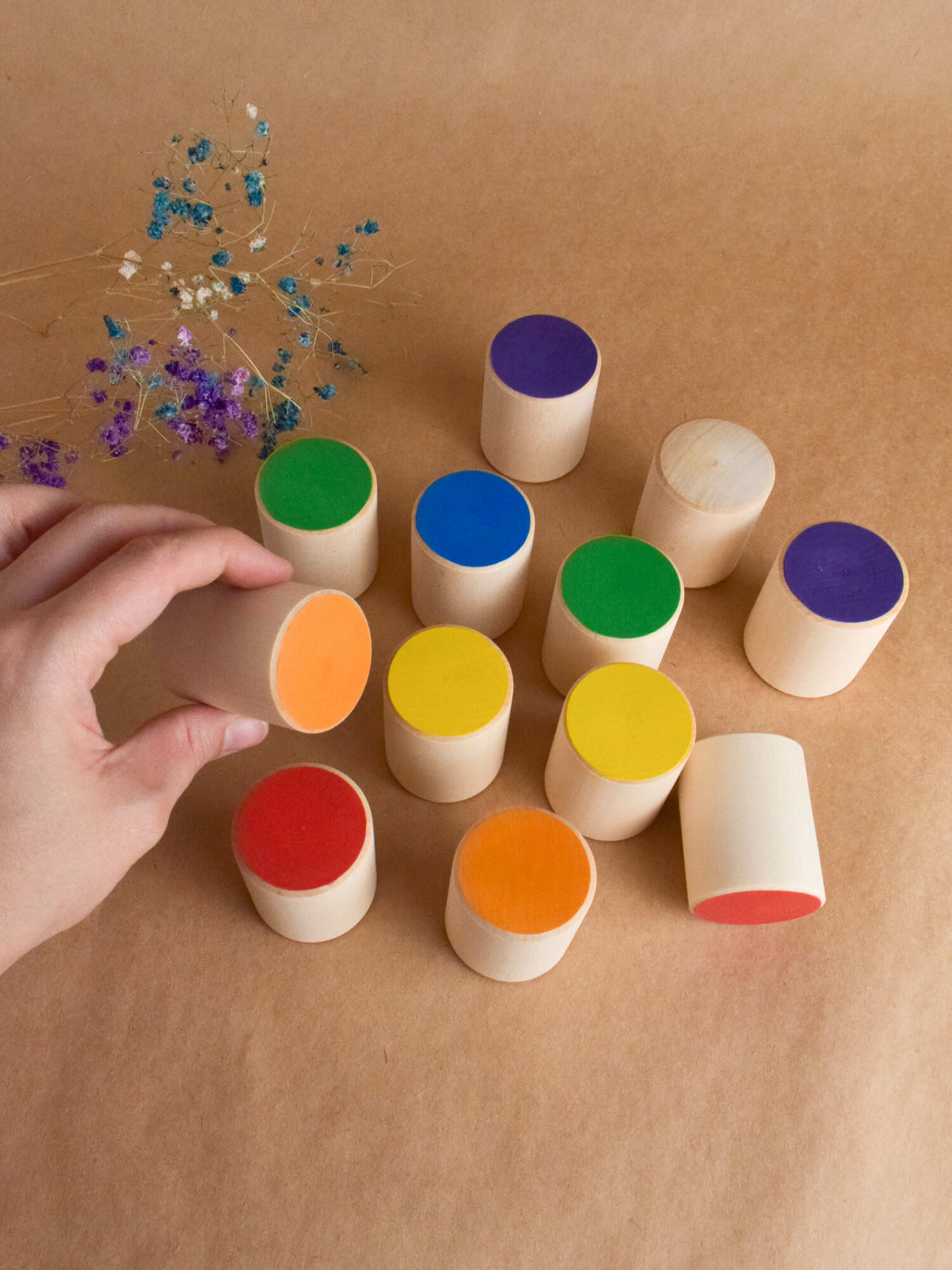 Найди Пару Игра Мемори для Малышей Деревянные Настольная