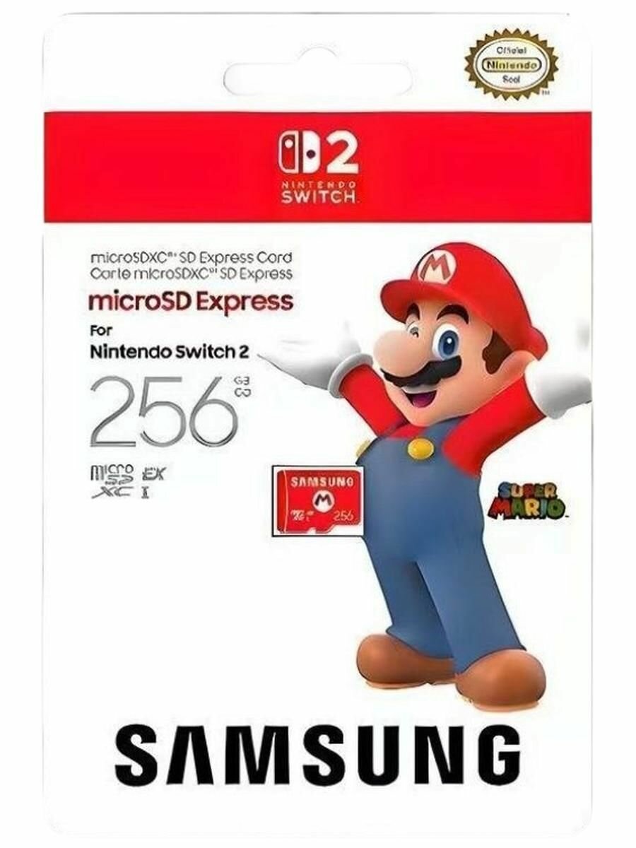 Samsung microSD Express Card для Nintendo Switch 2 карта памяти-256GB