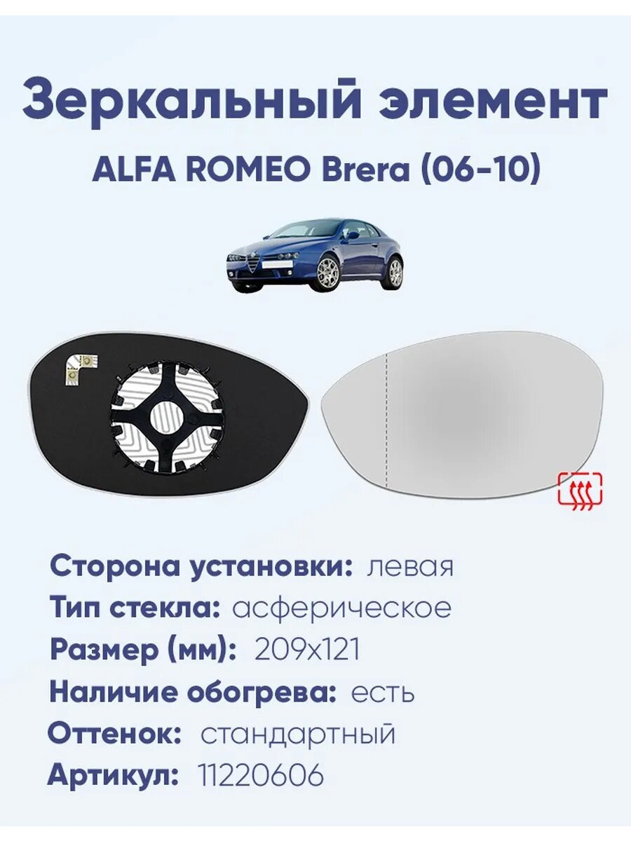 Зеркало ALFA ROMEO Brera (06-10) 11220606