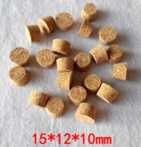 Деревянные пробковые заглушки для бутылочек 50 шт 7