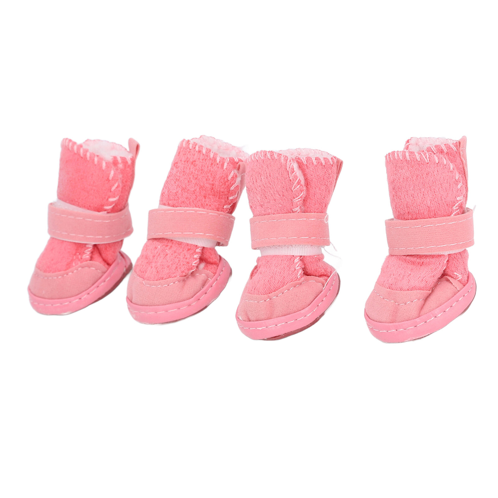 Обувь для собак 4pcs Pet Boots Теплый мягкий защитный нескользящий