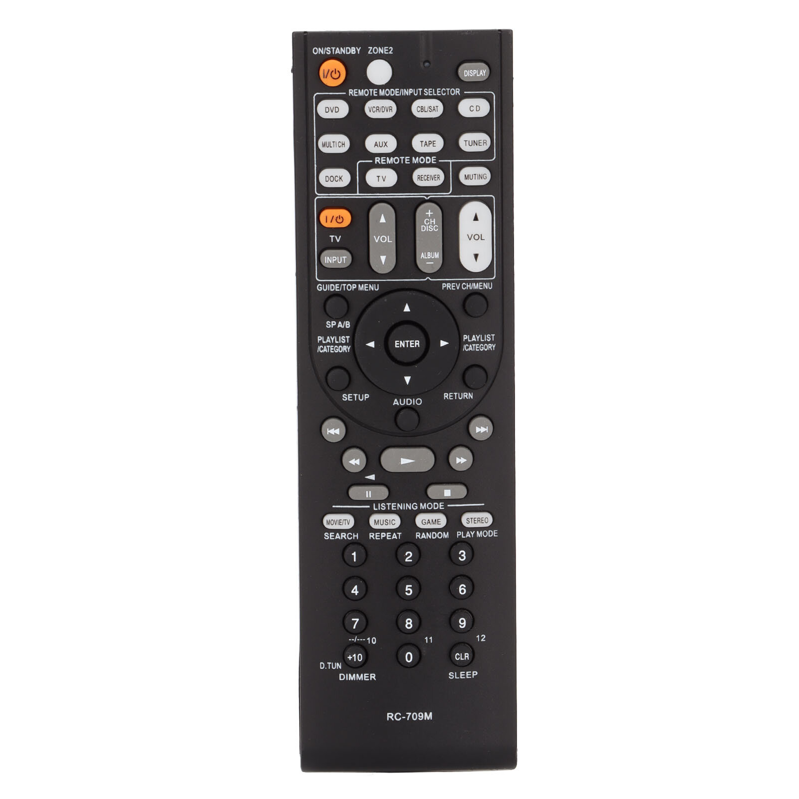 Receiver Remote Control Sensitive Buttons Battery Powered Replacement for Onkyo TX SR506 AV Receivers