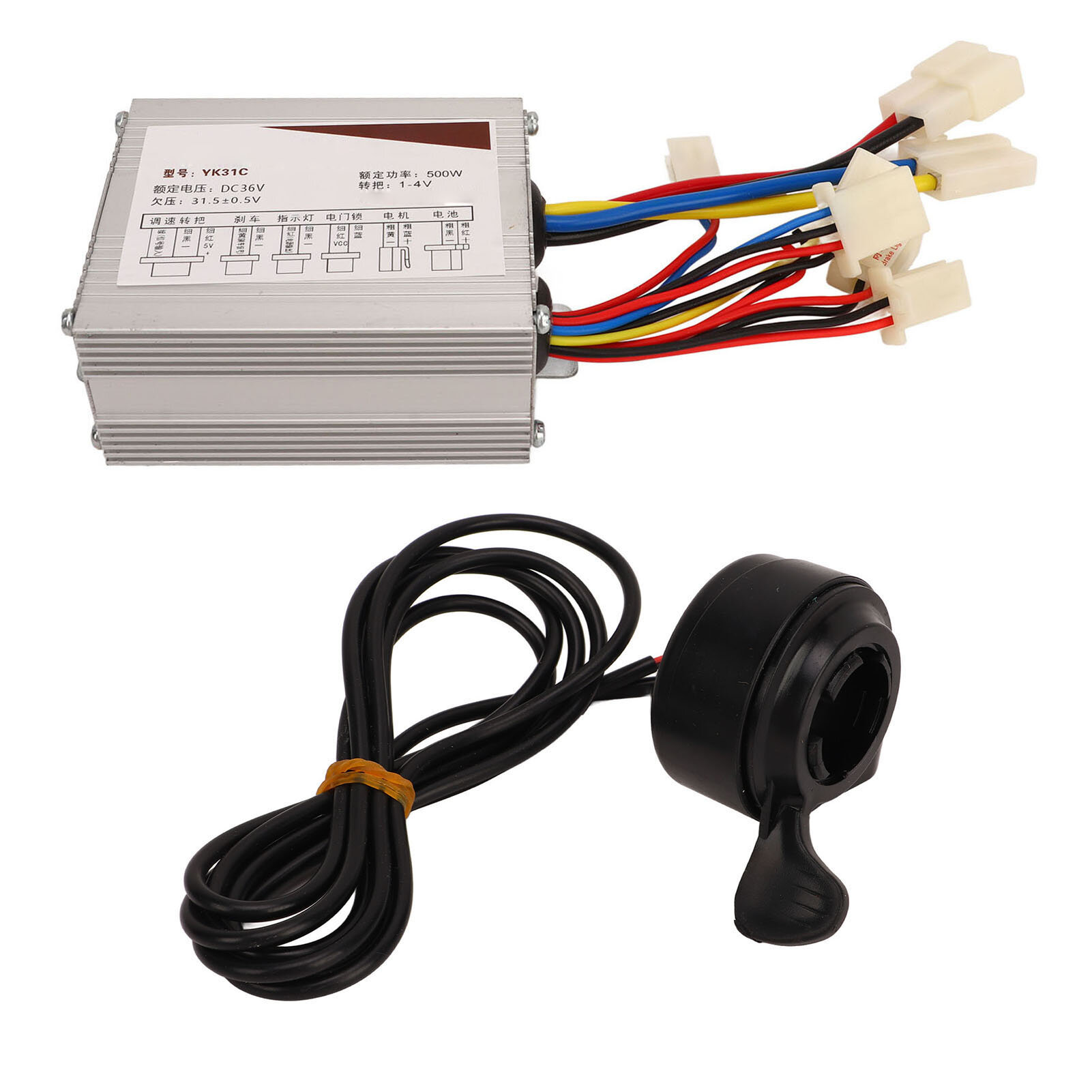 Комплект контроллера электрического велосипеда 36 В 500 Вт, комплект для переоборудования электрического велосипеда с контроллером электрического велосипеда, дроссельная заслонка для электрического велосипеда