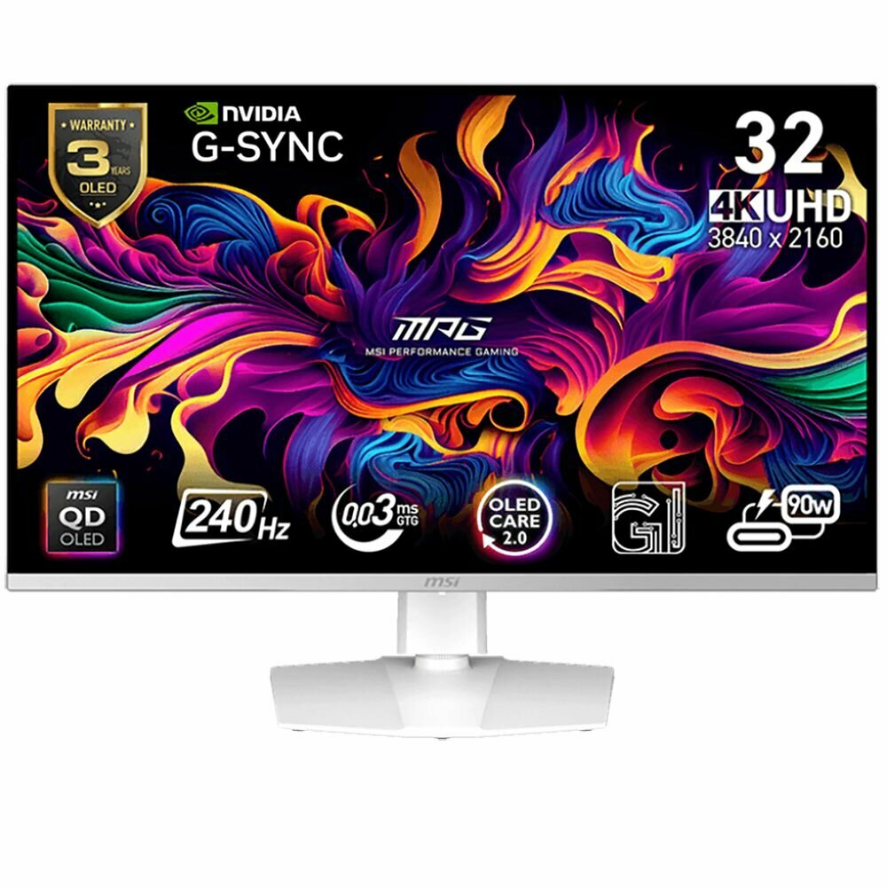 31.5" Монитор MSI MPG 321URXW QD-OLED, OLED, 3840x2160, 240 Гц (9S6-3DD29A-051)