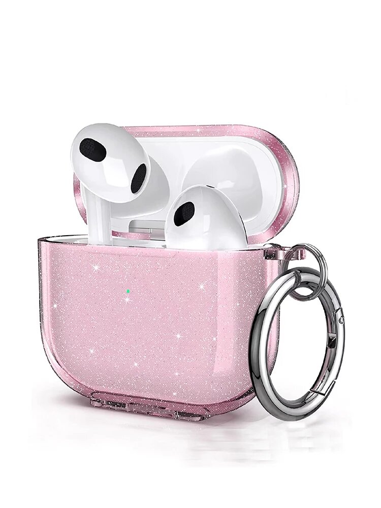 Розовый чехол для AirPods Pro с брелоком