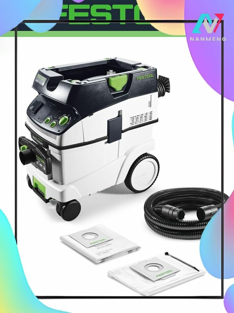 FESTOOL CTL 36 E AC-LHS 574963 Cleantec Мобильный пылеуловитель 36 л Компактный и эффективный электроинструмент для влажной и сухой уборки