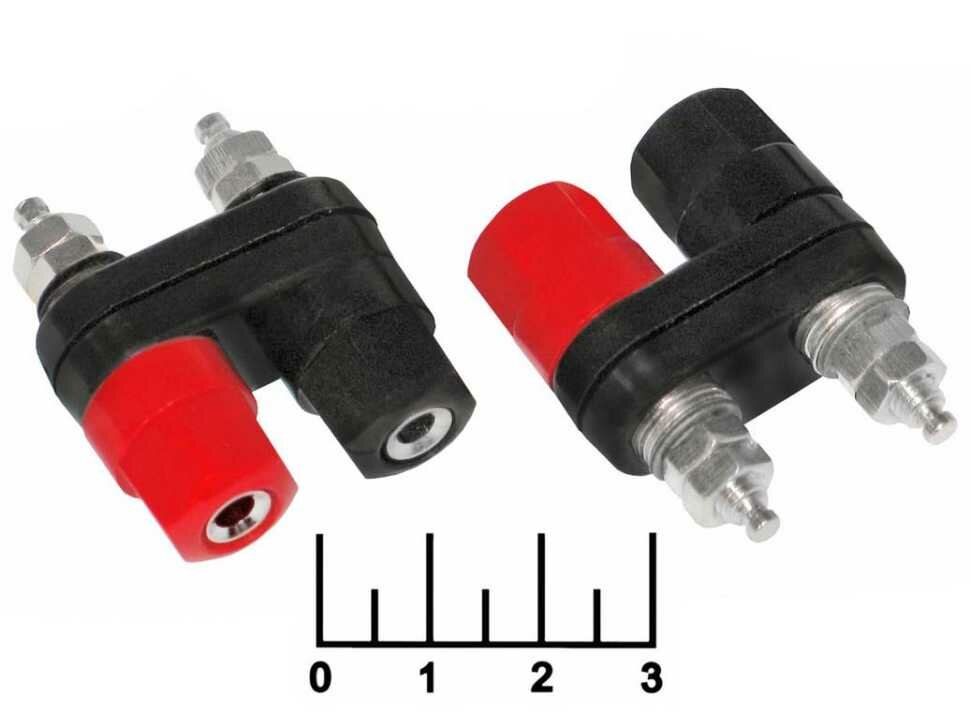 Клемма банан 2 гнезда (10-0066)