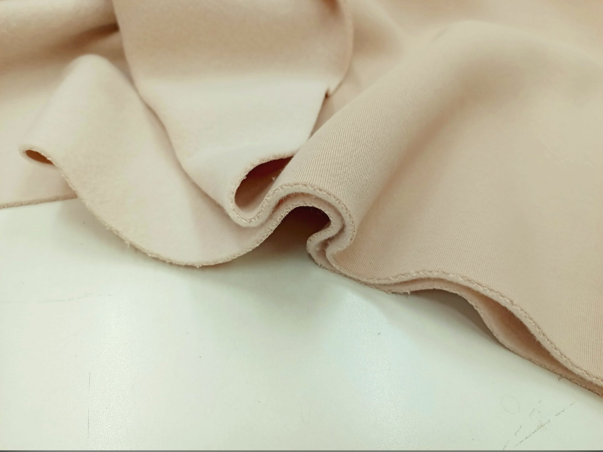 Трикотаж футер 3х нитка с начесом "Пески пустыни" , ткань для шитья, длина 100 см, ширина 180 см