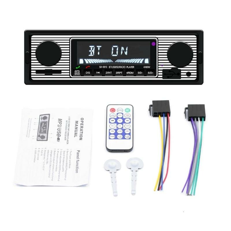 Car Suv-LCD Digital Display 12V FM MP3-Player Bluetooth-Compatibe USB Auto-Stere-Audio-Stereo в Dash Radio Electronics