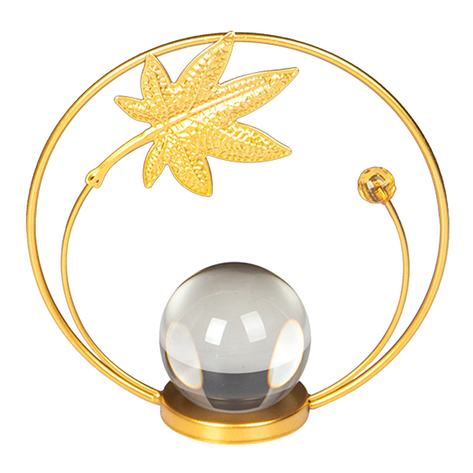 Украшение для стола в прихожей, винный шкаф, декор стола, европейский стиль, декоративная скульптура, домашнее искусство из металла, кленовый лист