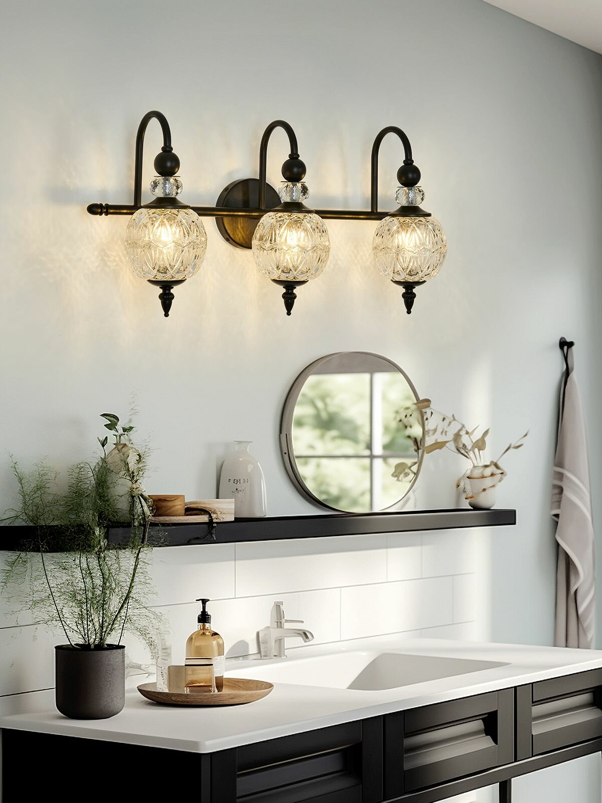 Бра настенные G9 у зеркала для спальни, ванной, гостиной