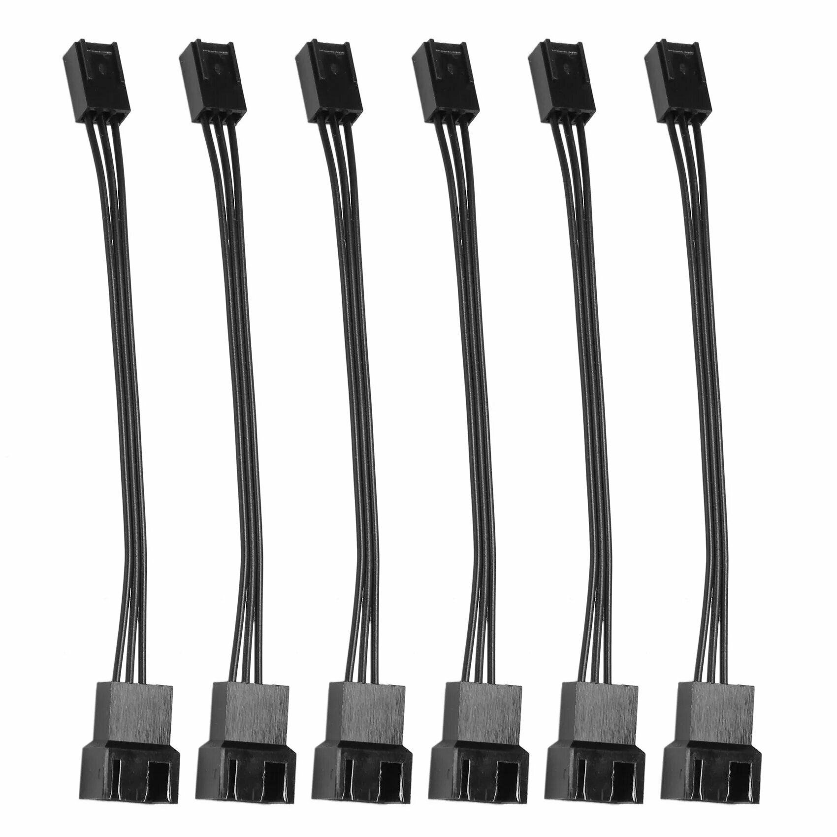 KK-B2-6Pcs 4-контактный ШИМ-3-контактный стандартный кабель-переходник для вентилятора