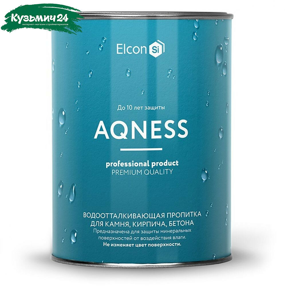 Гидрофобизатор Elcon Aqness для камня, кирпича, бетона, 0.9л, 1 шт.