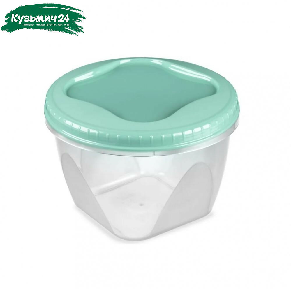 Банка Martika Торонто для сыпучих продуктов и СВЧ, с завинчивающейся крышкой, голубой, 0.9 л