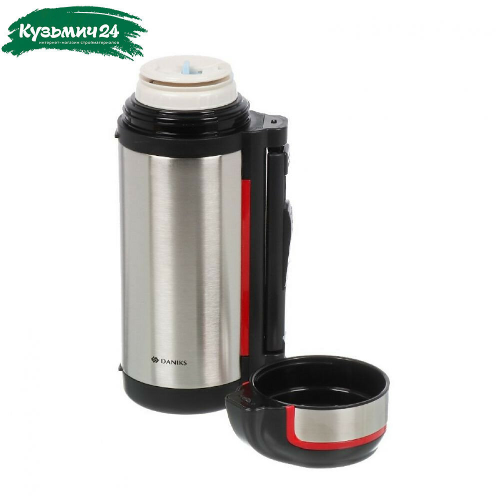 Термос Daniks SL-120GH нержавеющая сталь, 1,2 л