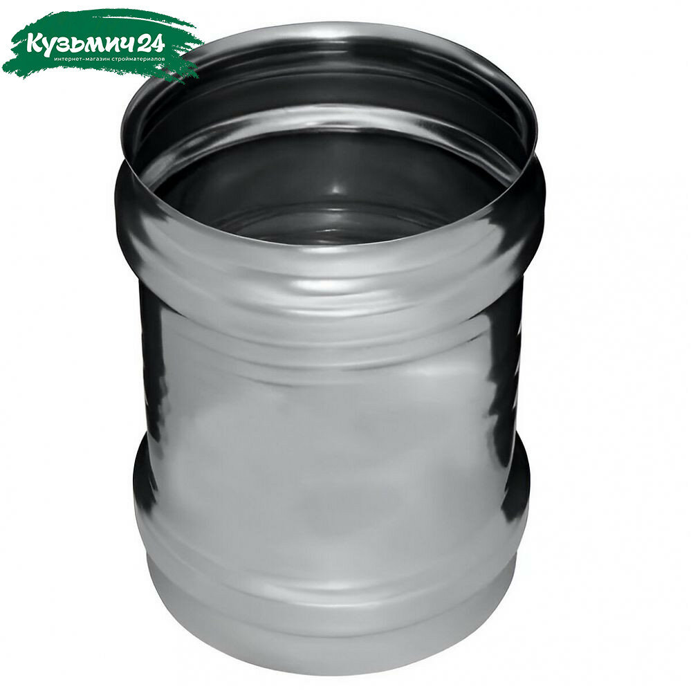 Адаптер для дымохода Ferrum металлический d115 мм, толщина 0,8 мм, нержавеющая сталь, 1 шт.