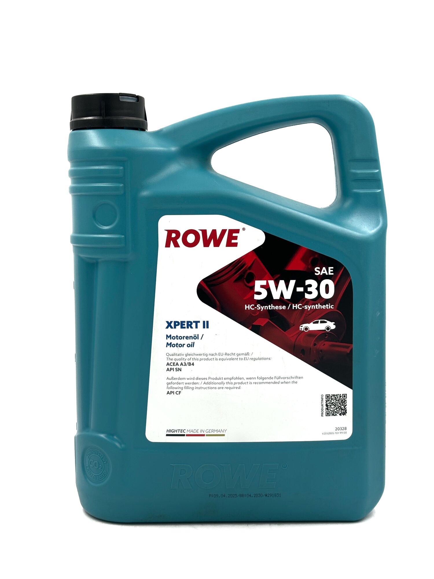 Масло моторное Rowe XPERT II 5w-30, 4 литра, синтетическое ,