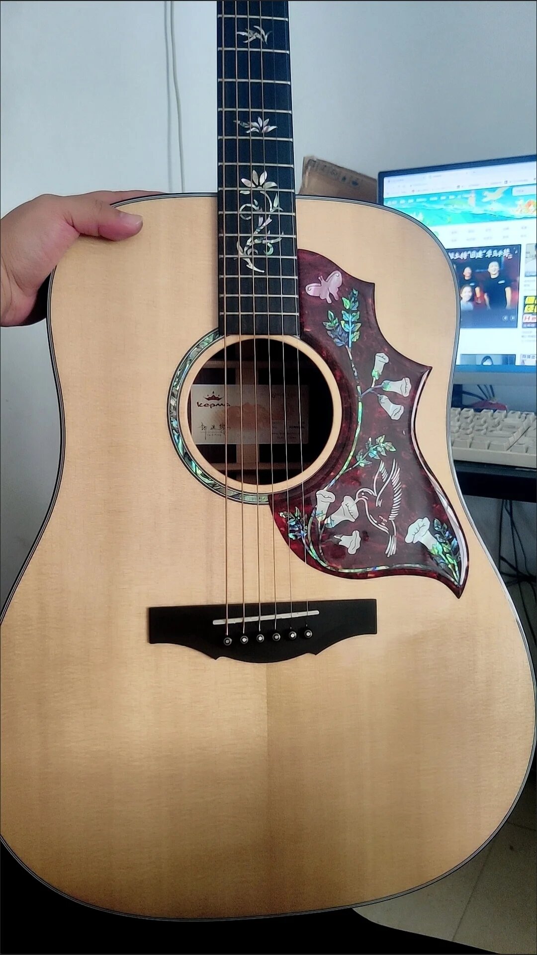 Накладка Hummingbird Abalone для акустической гитары