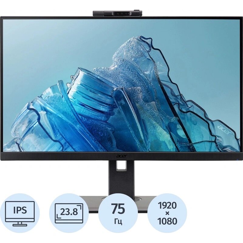 Монитор Acer B247YDbmiprczxv(UM. QB7EE. D10)23,8/FHD/IPS/75Hz/250cd/4ms/DP