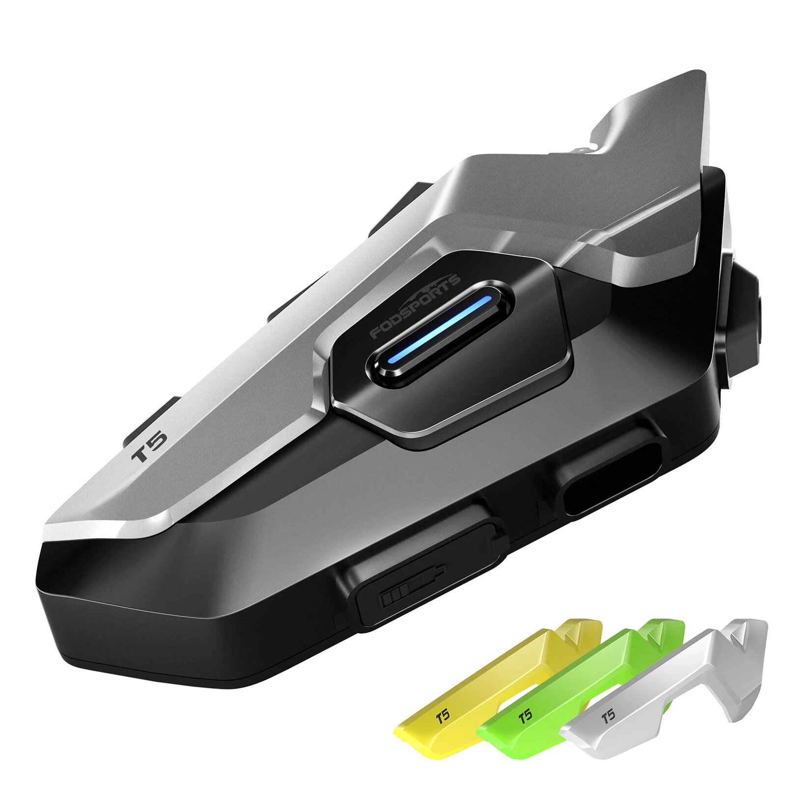 Fodsports T5 Мотоциклетная Bluetooth-гарнитура для внутренней связи, BT5.4.