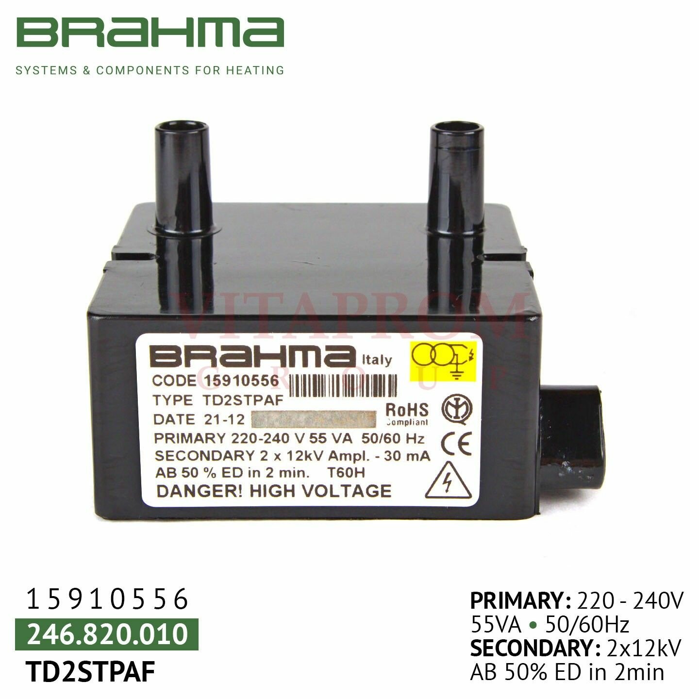 Трансформатор Brahma TD2STPAF, 15910556