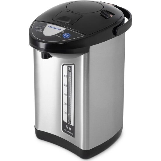 Термопот Starwind STP5741 черный/серебристый