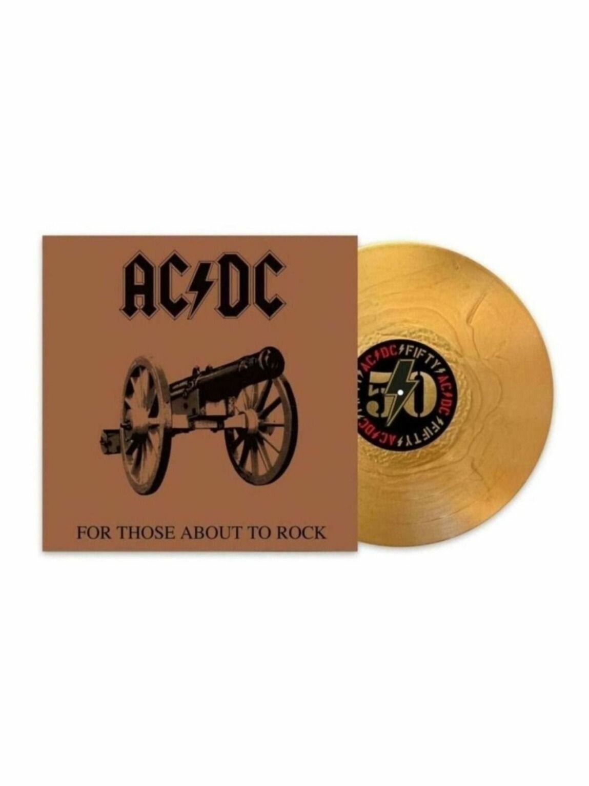 Виниловая пластинка AC/DC - For Those About To Rock Пластинки, LP, Album, Special Edition, Gold, 50th Anniversary Edition ,
