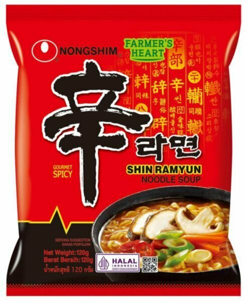 Лапша быстрого приготовления Nongshim шин рамен, 120г