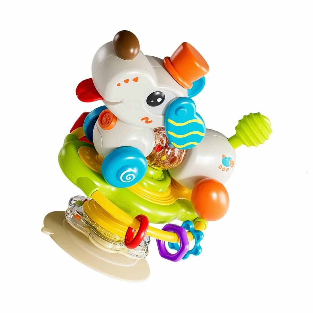 Интерактивная игрушка, Детский обеденный стол puppy sucker для развлечения-белый