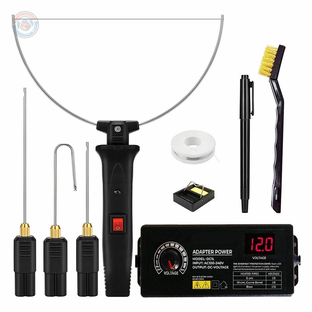 Набор для резки пенопласта горячей проволокой, электрический резак с 13 температурными режимами, 9 сменных насадок, идеален для творческих поделок и декора