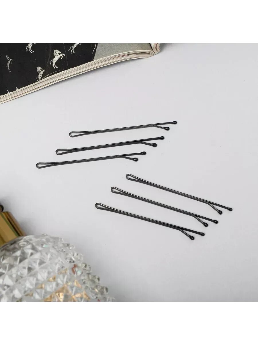 Невидимка для волос Гладкие 36 шт