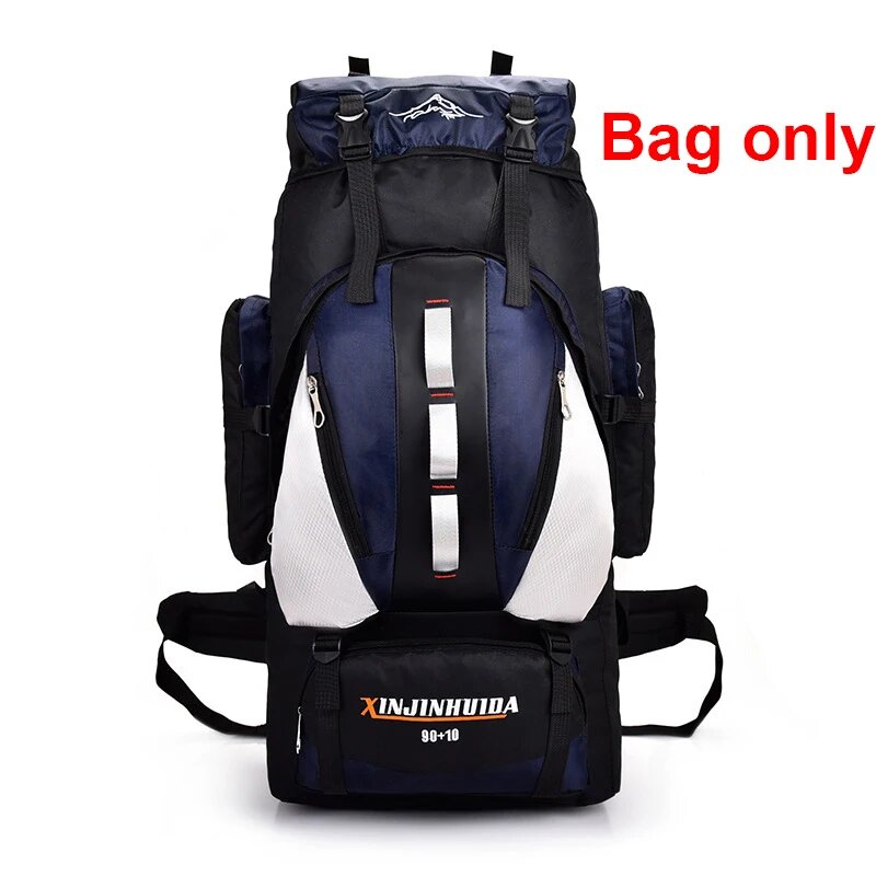 Большая сумка 100л, рюкзак для кемпинга, женский и мужской водонепроницаемый спортивный рюкзак на открытом воздухе, пеший туризм, треккинг, дорожный багаж, рюкзак для скалолазания, сумка