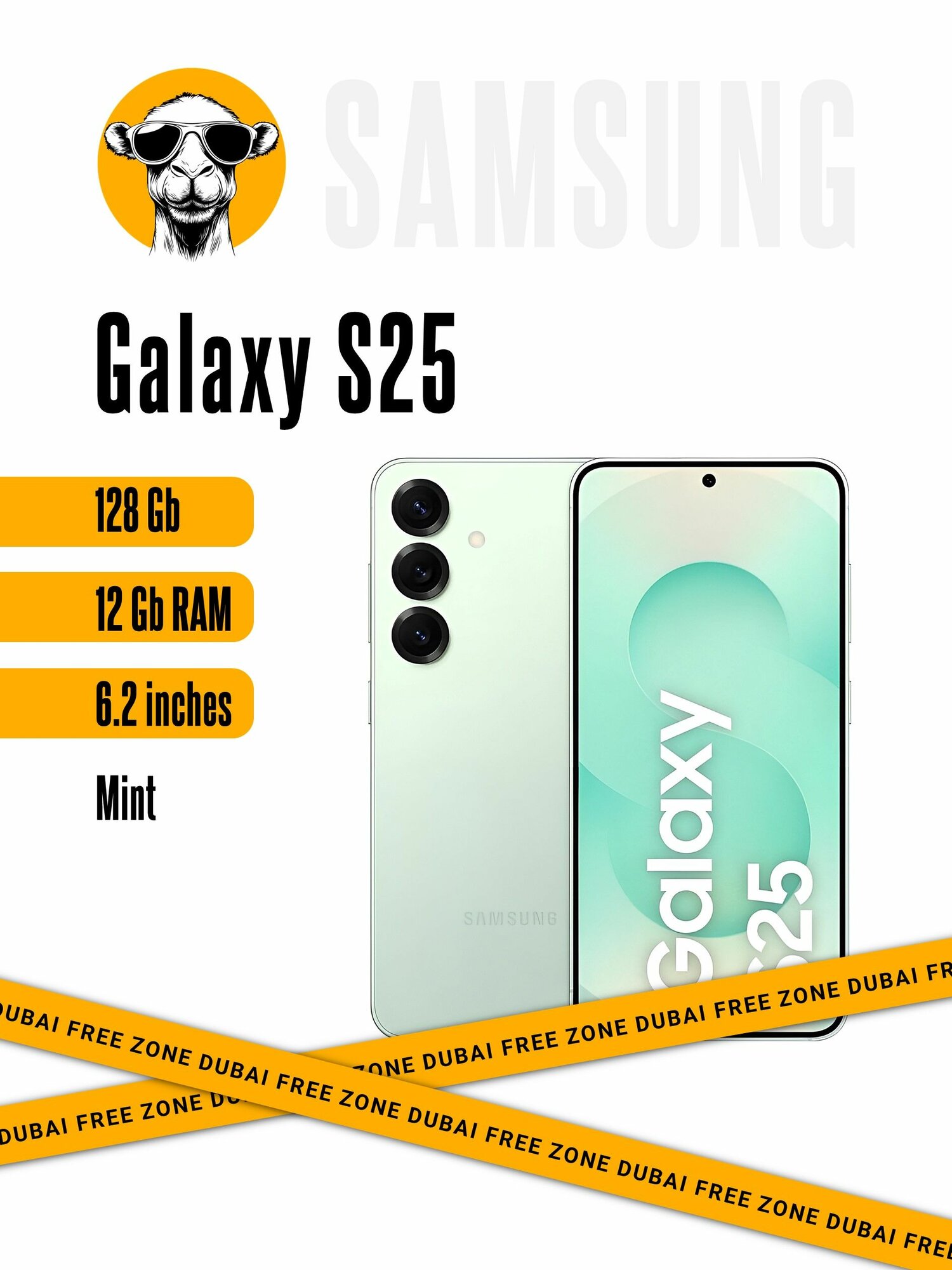 Смартфон Samsung Galaxy S25 12/128Gb Mint/Зелёный