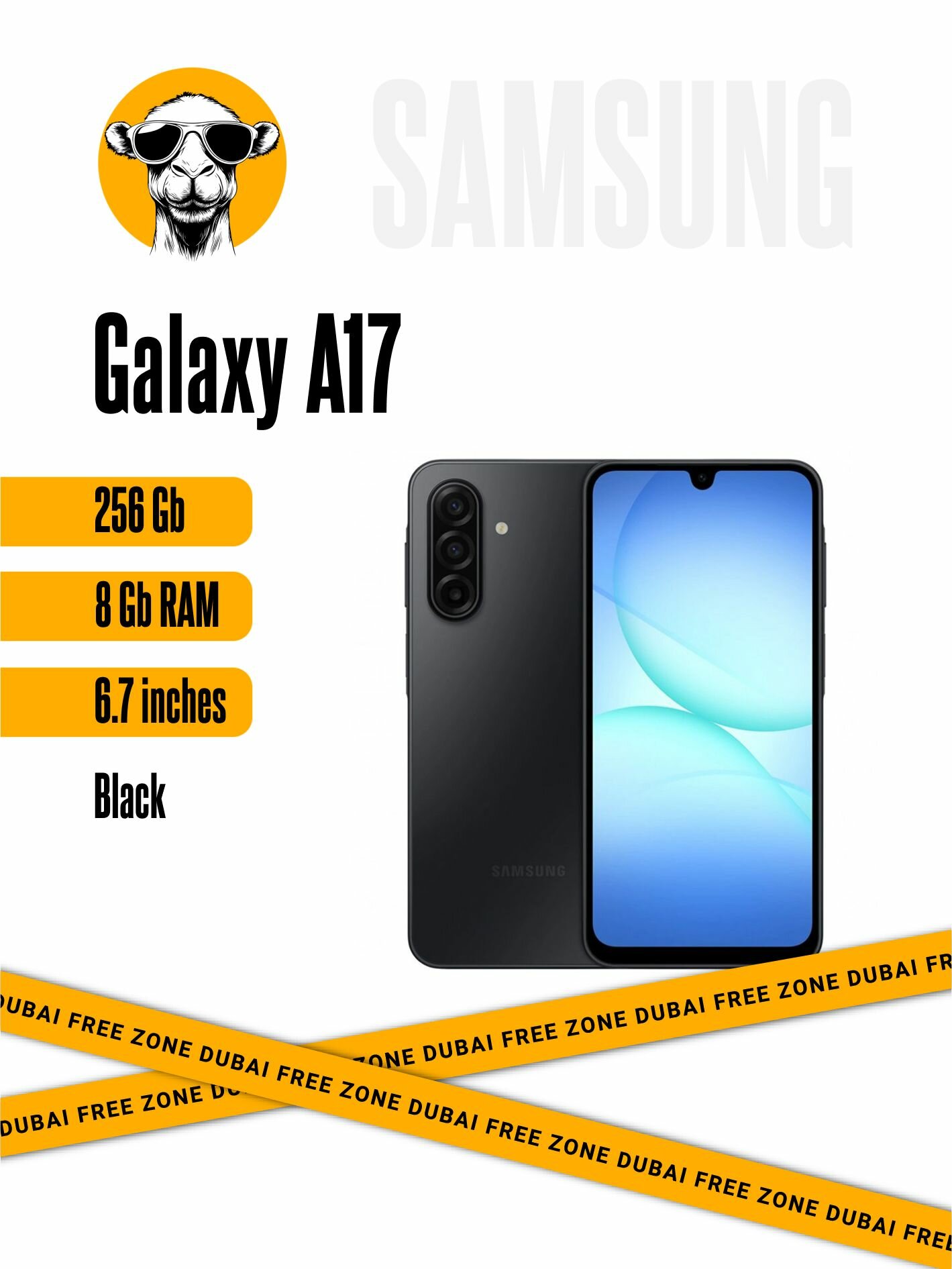 Смартфон Samsung Galaxy A17 8/256Gb Black/Черный