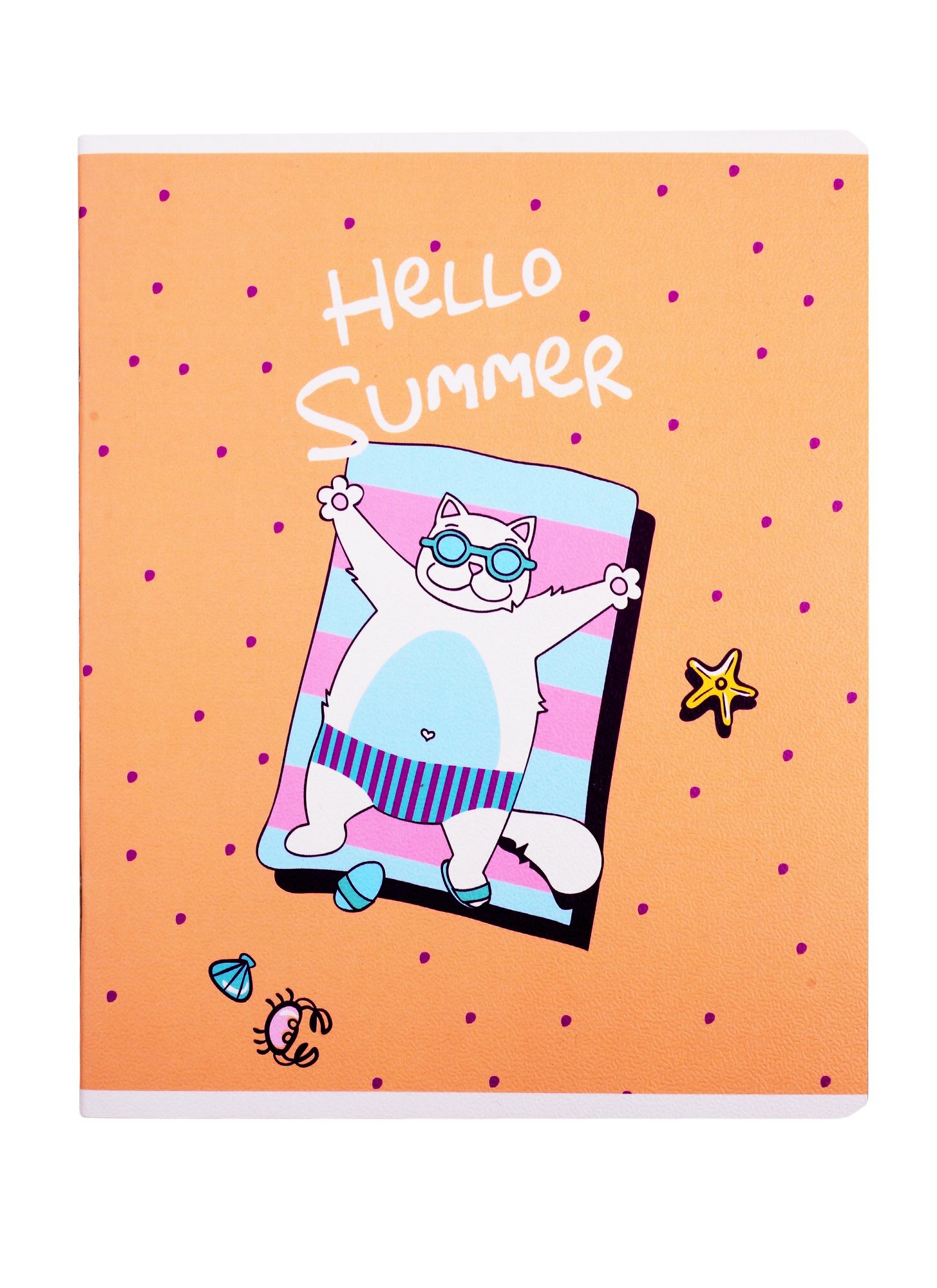 Тетрадь общая «Hello summer», 48 листов в клетку, A5 - Be Smart
