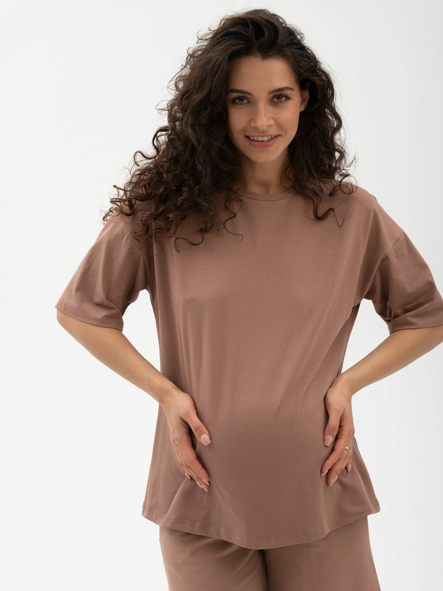 Футболка оверсайз для беременных